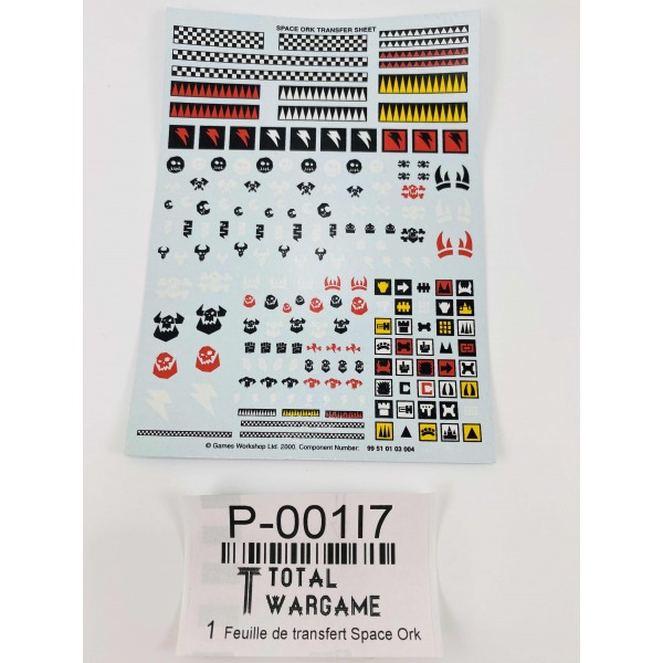 Feuille de transfert Space Ork